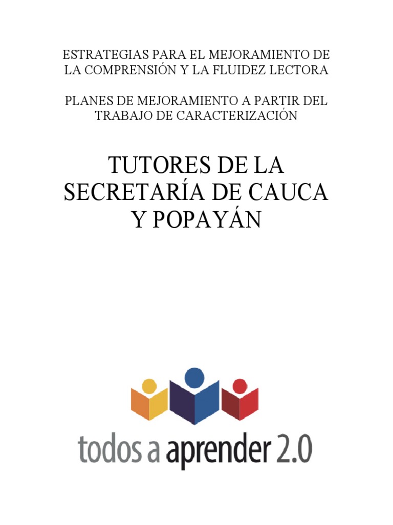 Estrategias para El Mejoramiento de La Comprensión y La Fluidez ...