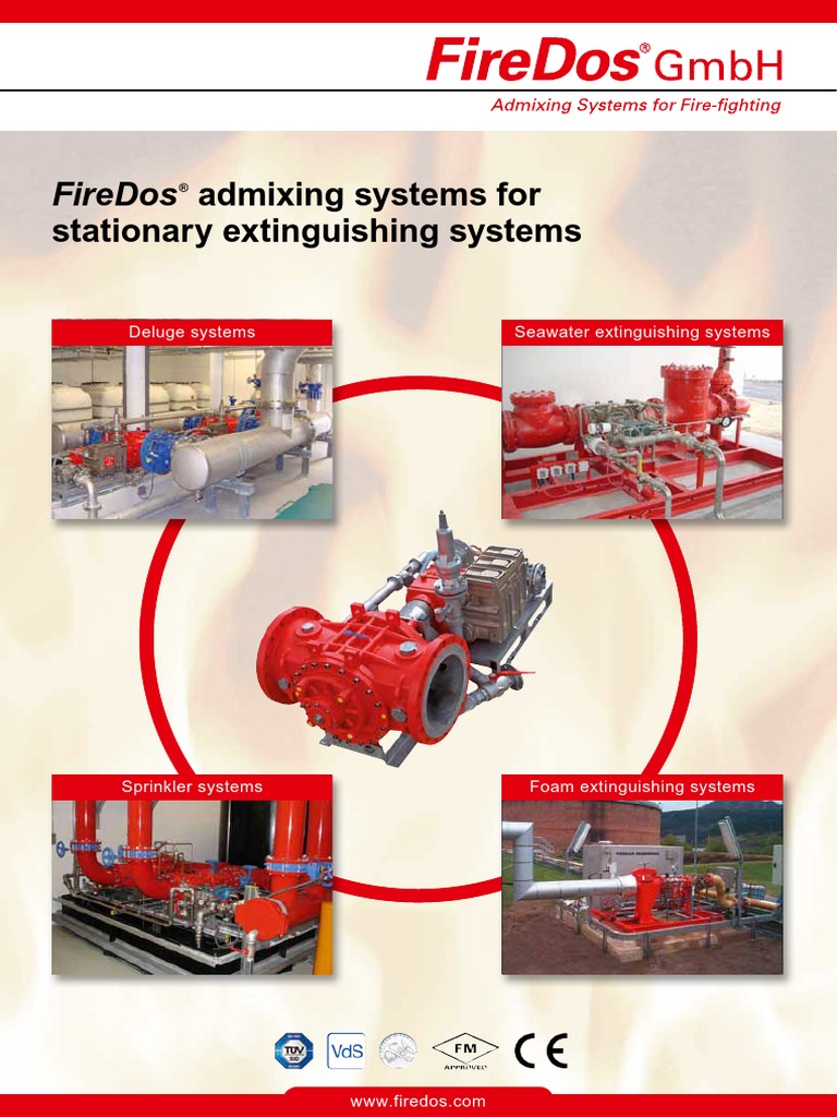 FireDos Stationaer E | PDF | Valve | Flow Measurement