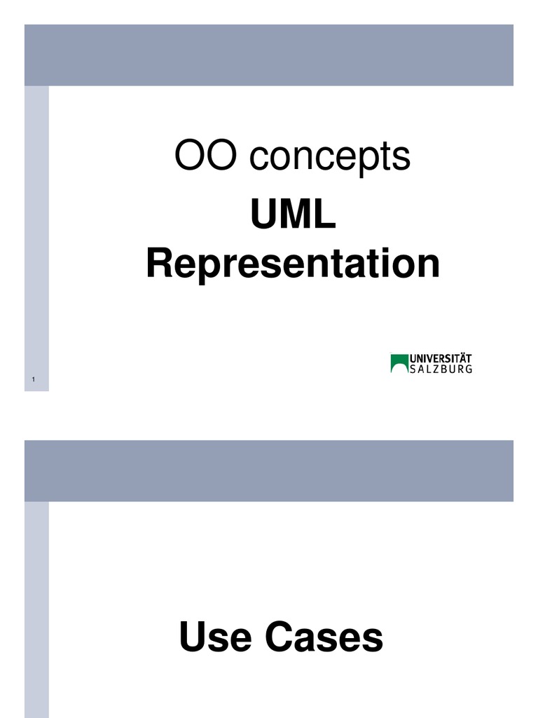 OO Concepts: UML Representation | PDF | Use Case | Class (Computer ...
