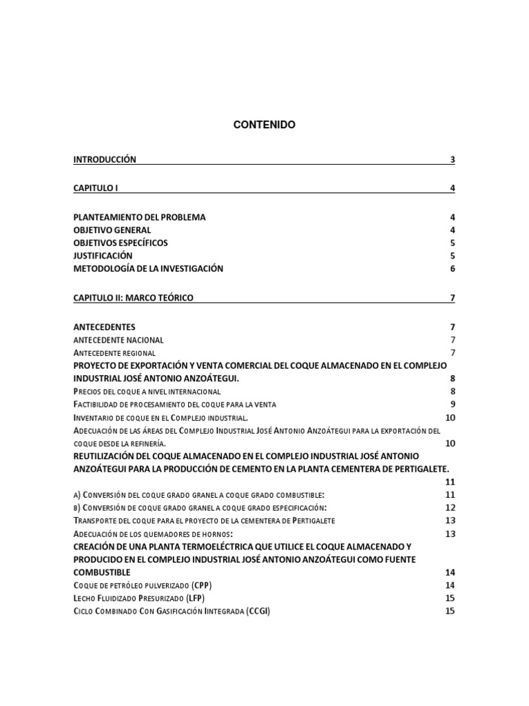 Tecnologías Que Permitan Dar Uso Al Coque Apilado en El Complejo ...