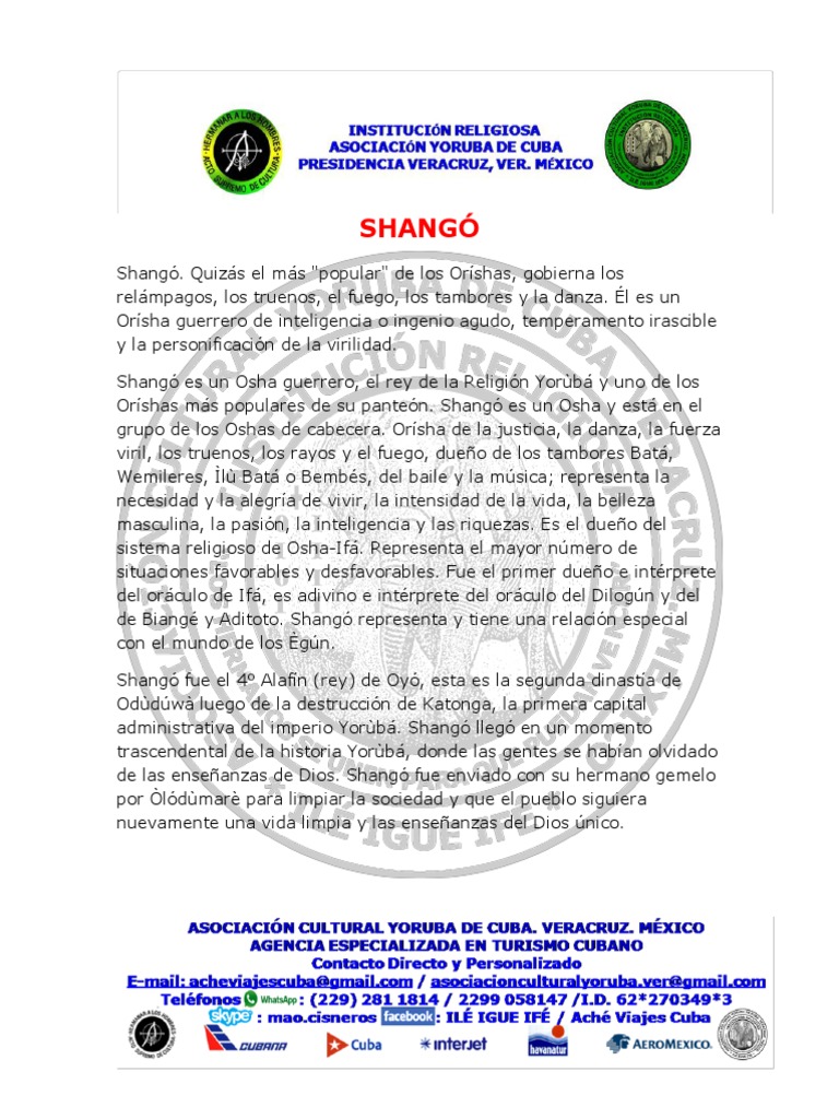 SHANGÓ | Descargar gratis PDF | Religión y creencia