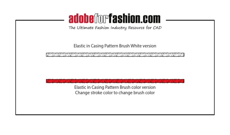 Elastic in Casing Pattern Brush | PDF