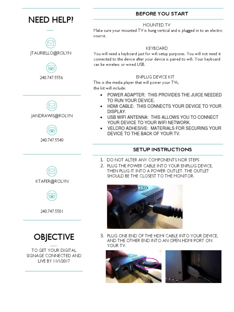 Enplug Directions | PDF | Wi Fi | Computer Keyboard