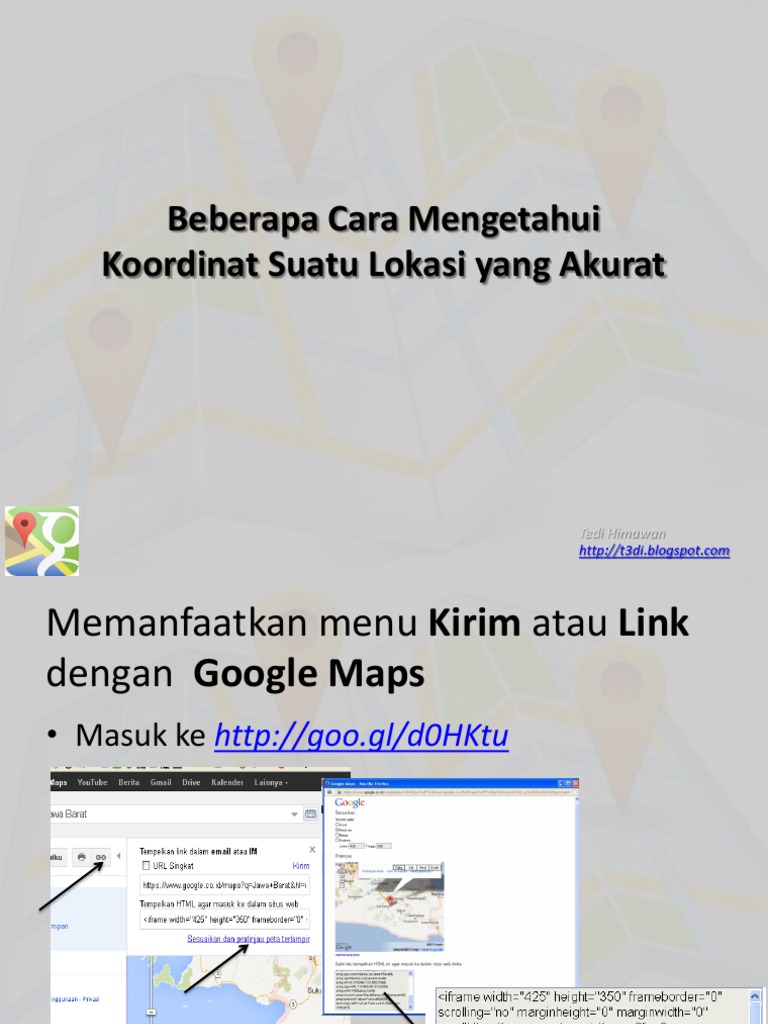Cara Menentukan Titik Koordinat | PDF