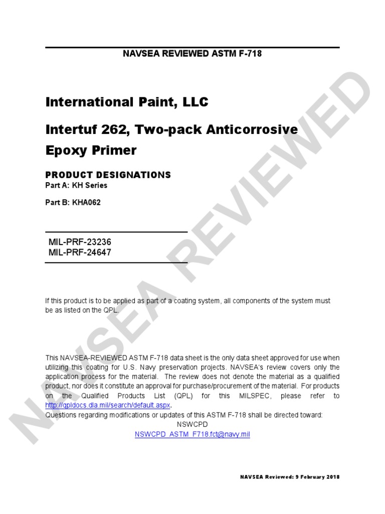 Intertuf 262-kh Series-Kha062 PDF | PDF | Paint | Volatile Organic Compound