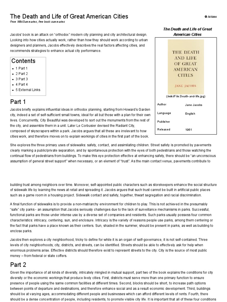 The Death and Life of Great American Cities Summary at WikiSummaries ...