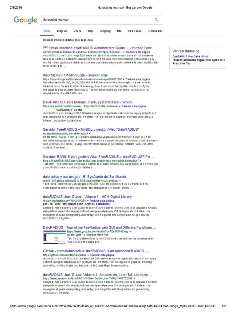 Daloradius New Guide | PDF | Radius | My Sql