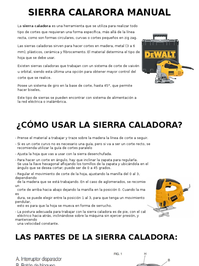 Sierra Caladora | Descargar gratis PDF | Herramientas | Aluminio