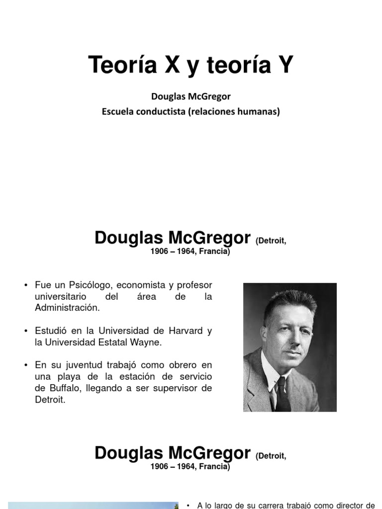 Teoría X y Teoría Y | PDF | Science | Ciencia y Tecnología