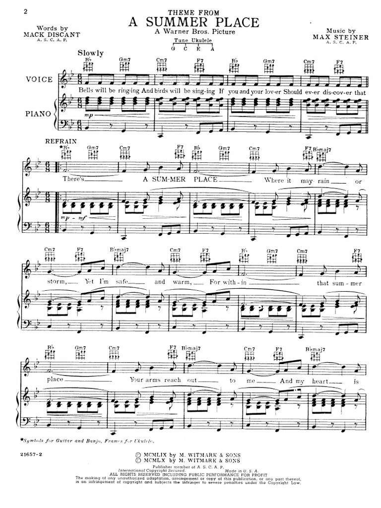 A Summer Place Theme PDF | PDF | Leisure