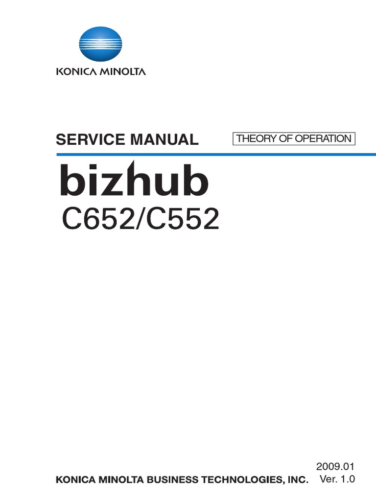 Bizhub C652 C552 Theory of Operation | PDF | Ac Power Plugs And Sockets ...