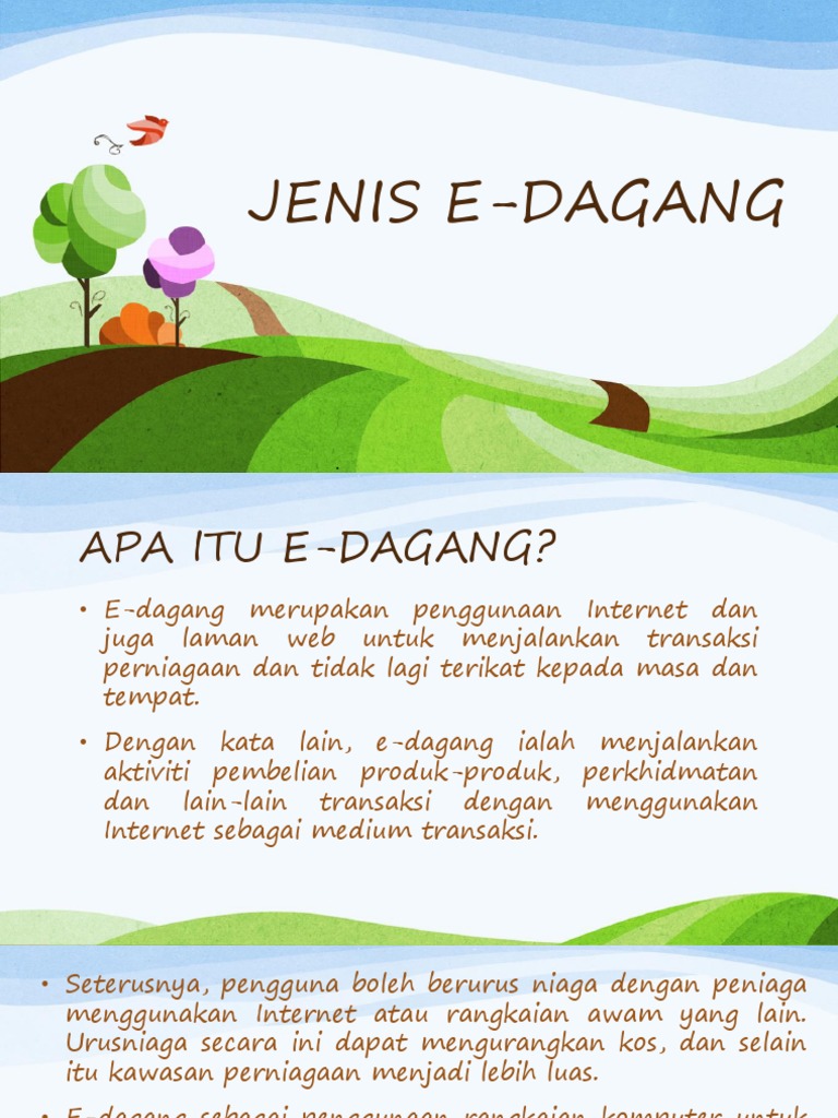Presentation Jenis e Dagang | PDF