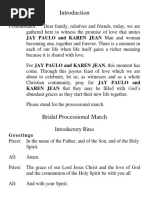 Commentator Script | PDF | Eucharist | Mass (Liturgy)