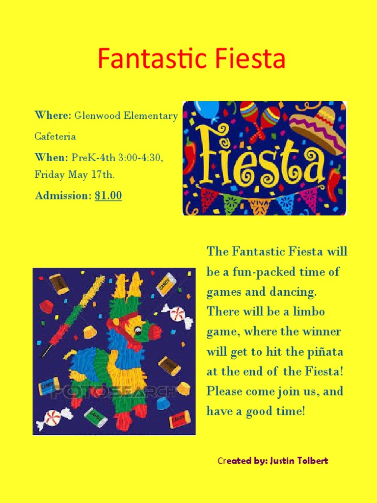 Fantastic Fiesta: Where: When: Admission: $1.00 | PDF