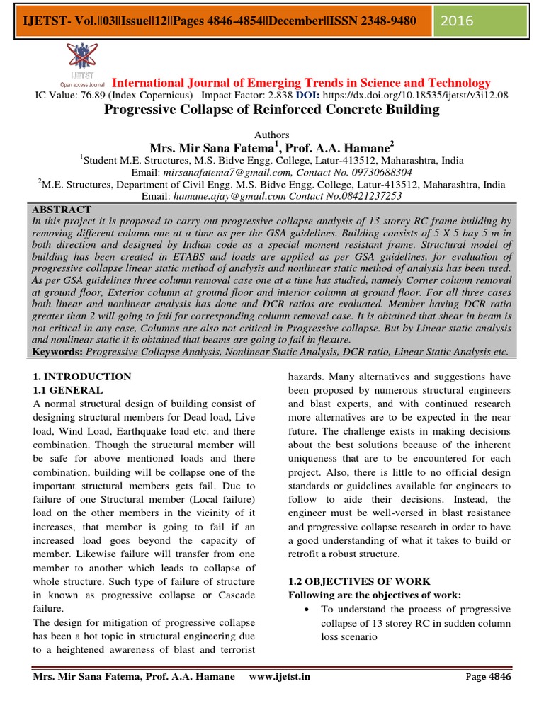 DCR Ratio Method For Progressive Failure of A Structure | PDF | Bending ...