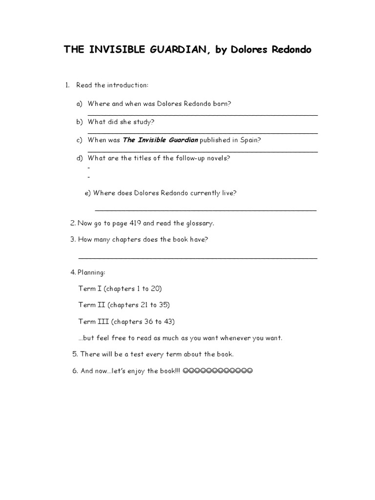 The Invisible Guardian | PDF | Books