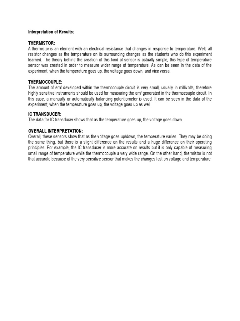 Interpretation of Results | PDF | Science & Mathematics