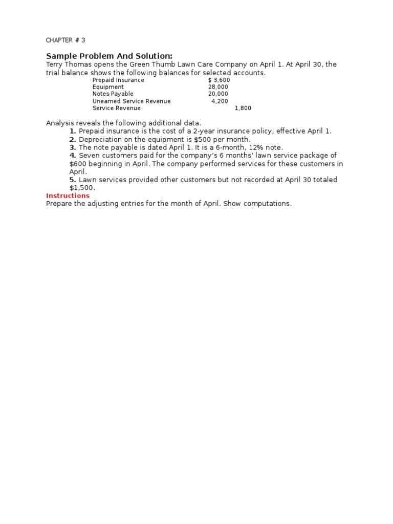 Additional Problem Chap 3 Solution | PDF | Expense | Revenue