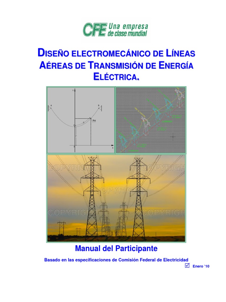 Diseno Electromecanico de Lineas de Transmision | PDF | Transmisión de energía eléctrica | Línea ...