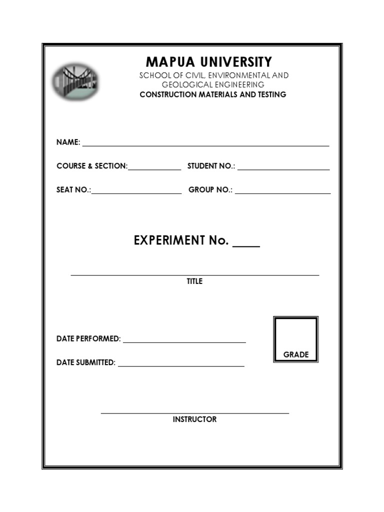 Cover Page Conmat PDF | PDF