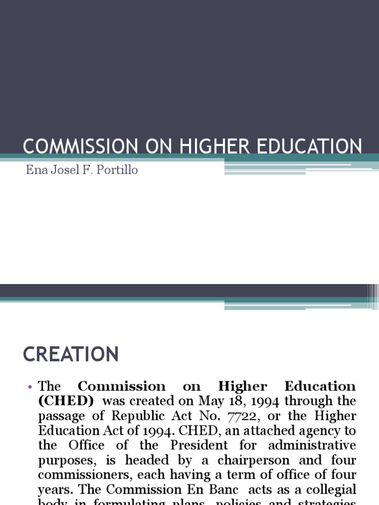 Commission On Higher Education | PDF | Public Sphere | Government