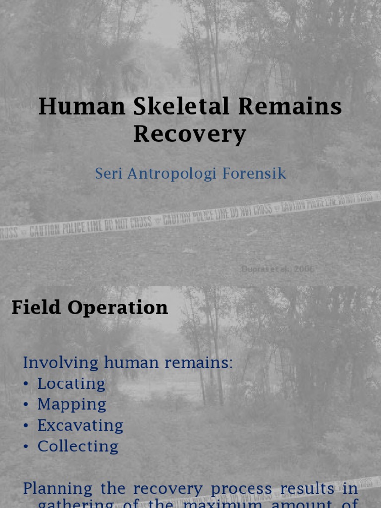 Human Remains Recovery | PDF