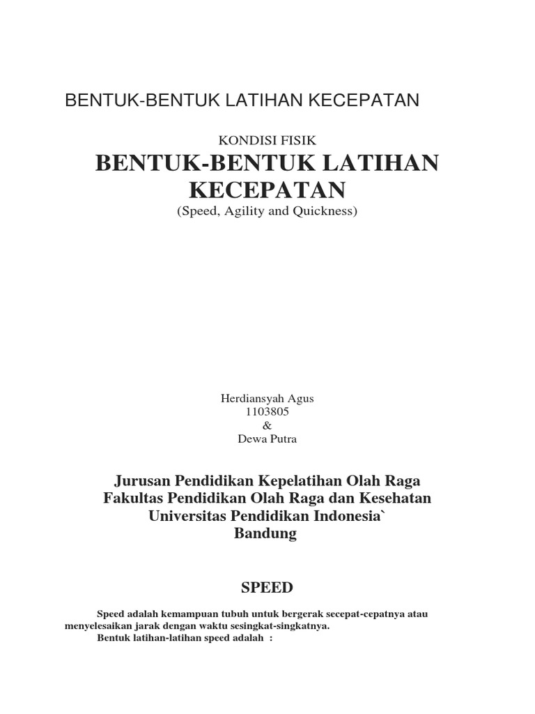 Contoh Program Latihan | PDF