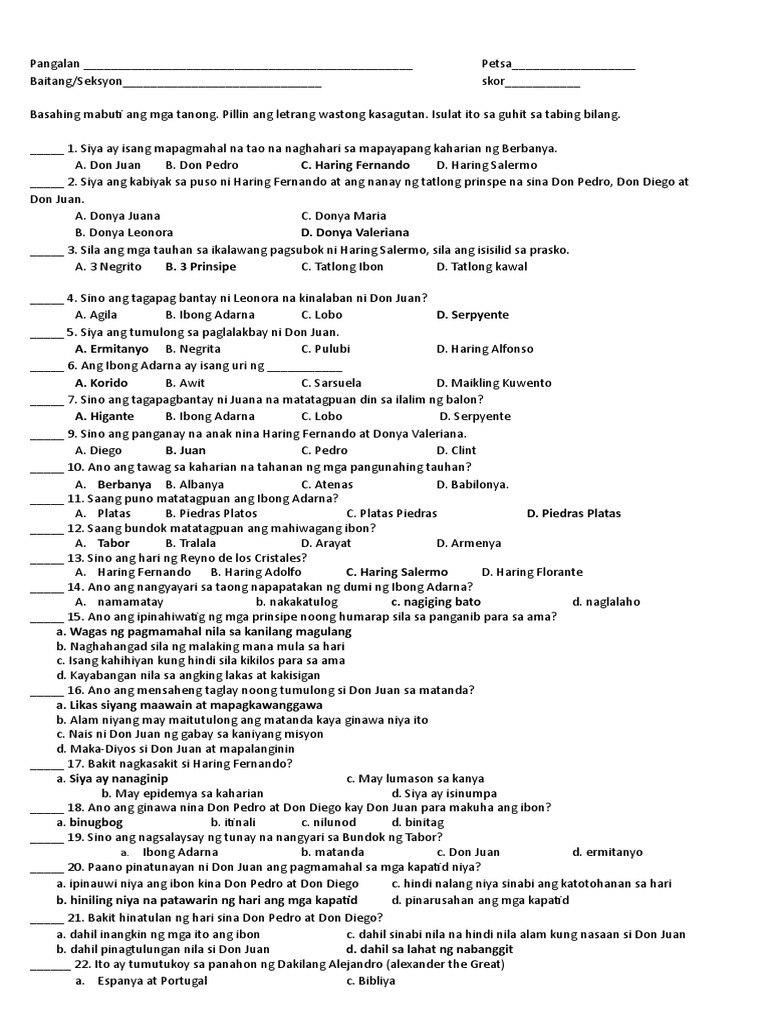 Grade 7 4th Quarter Exam | PDF