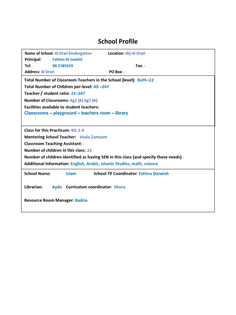 School Profile | PDF