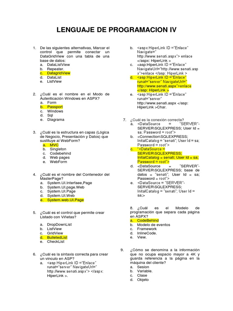 Lenguaje de Programacion IV | PDF | Cookie HTTP | Tabla (base de datos)