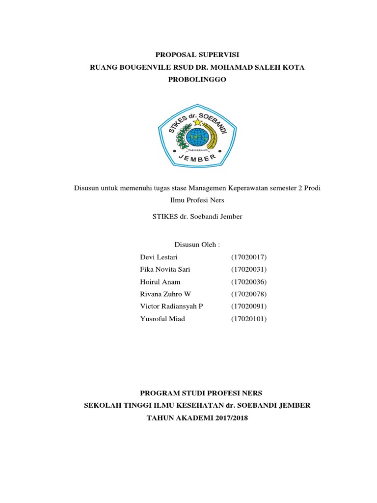 Proposal Supervisi | PDF