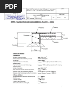 Raft Foundation Design | PDF | Bending | Beam (Structure)