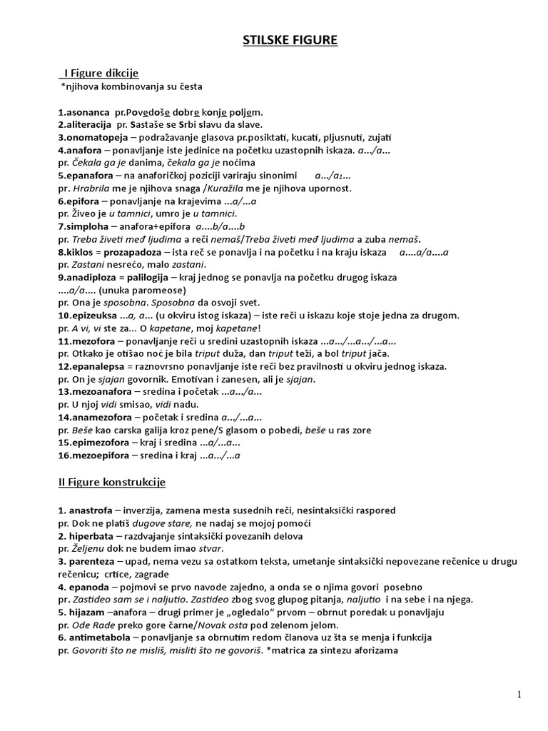 Retorika - Stilske Figure | PDF