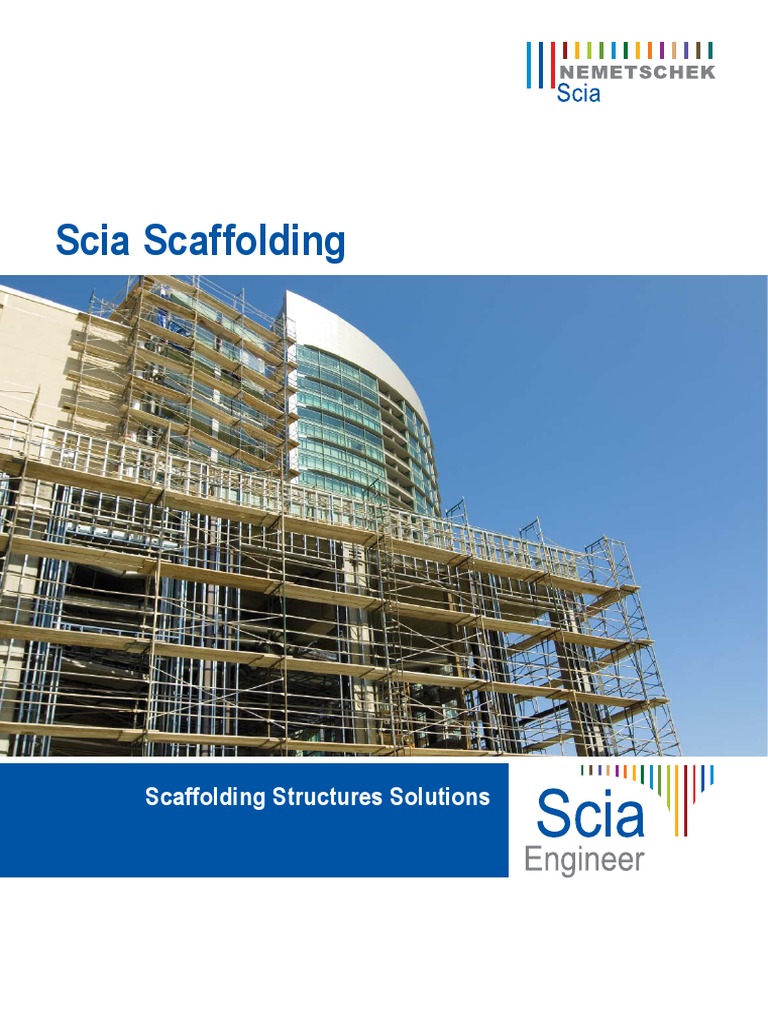 Scia Scaffolding 2009 en PDF | PDF | Scaffolding | Computer Aided Design