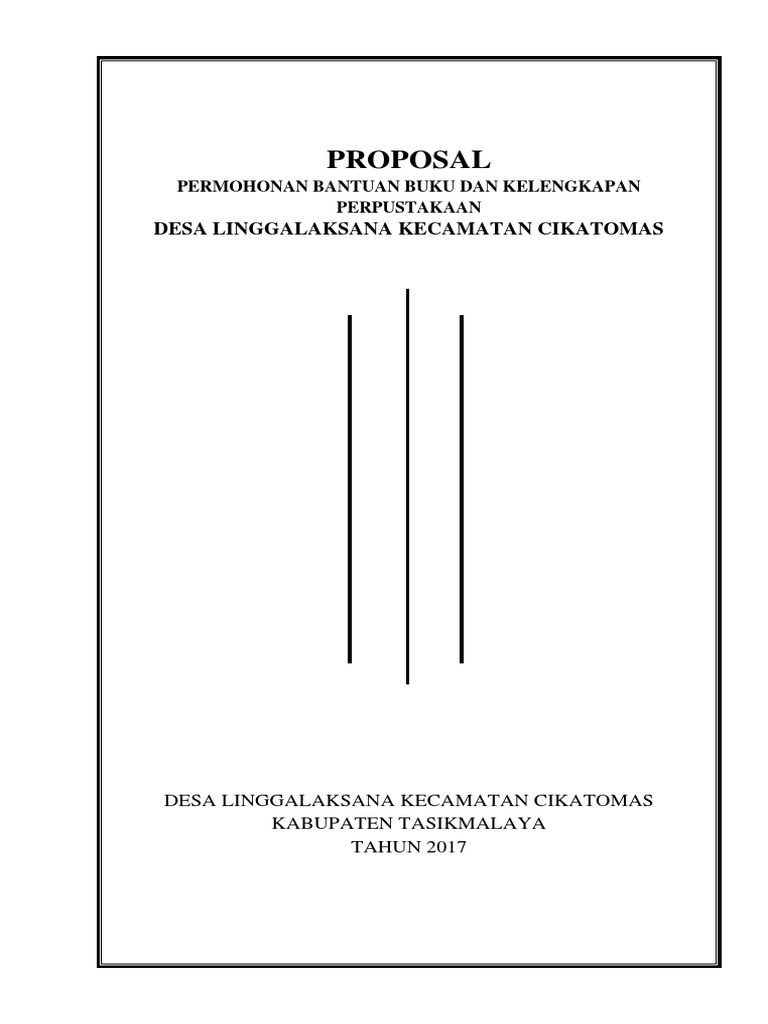 PROPOSAL Perpustakaan Desa | PDF