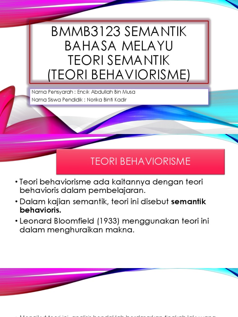 Teori Behaviorisme | PDF