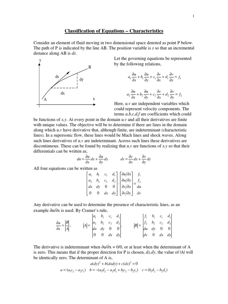 Classification of Equations - Characteristics | PDF | Eigenvalues And Eigenvectors | Theoretical ...