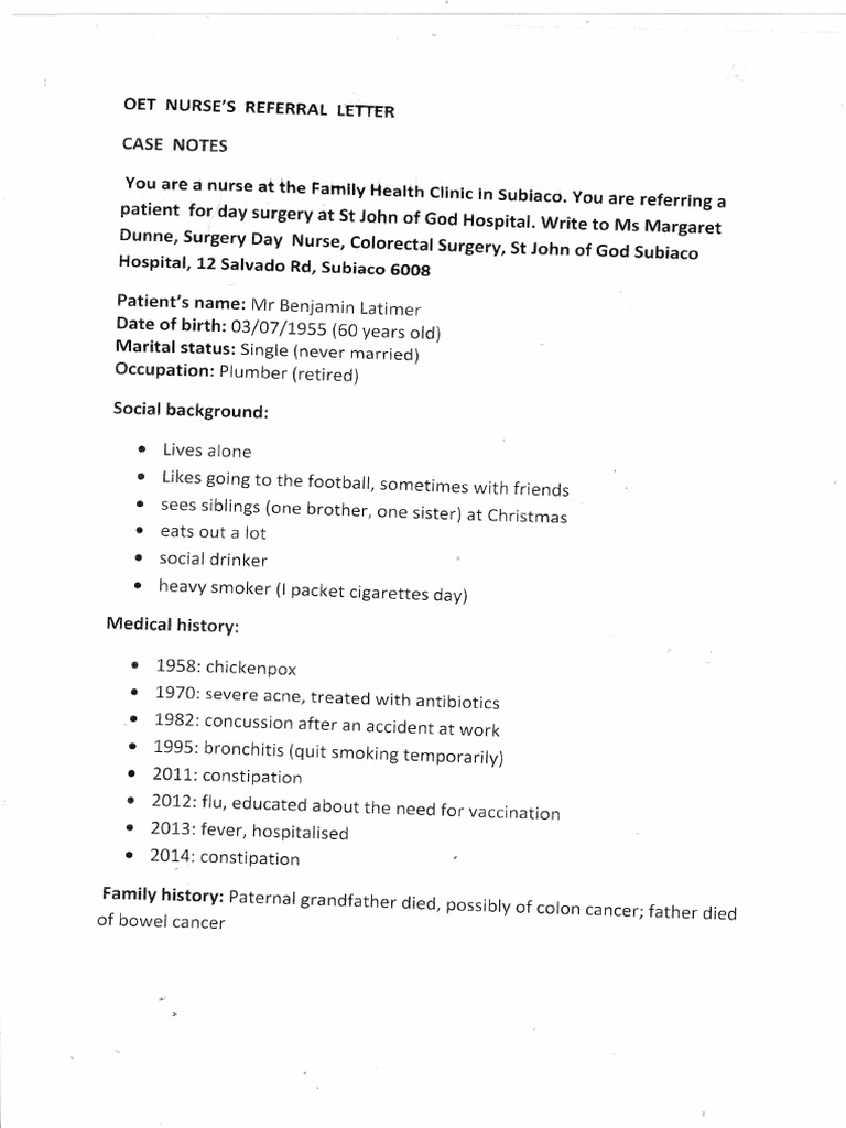 Benjamin Latimer Case Notes | PDF