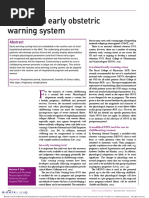 Modified Early Obstetric Warning Score MEOWS MID33 - AO13 v6.2 | PDF ...