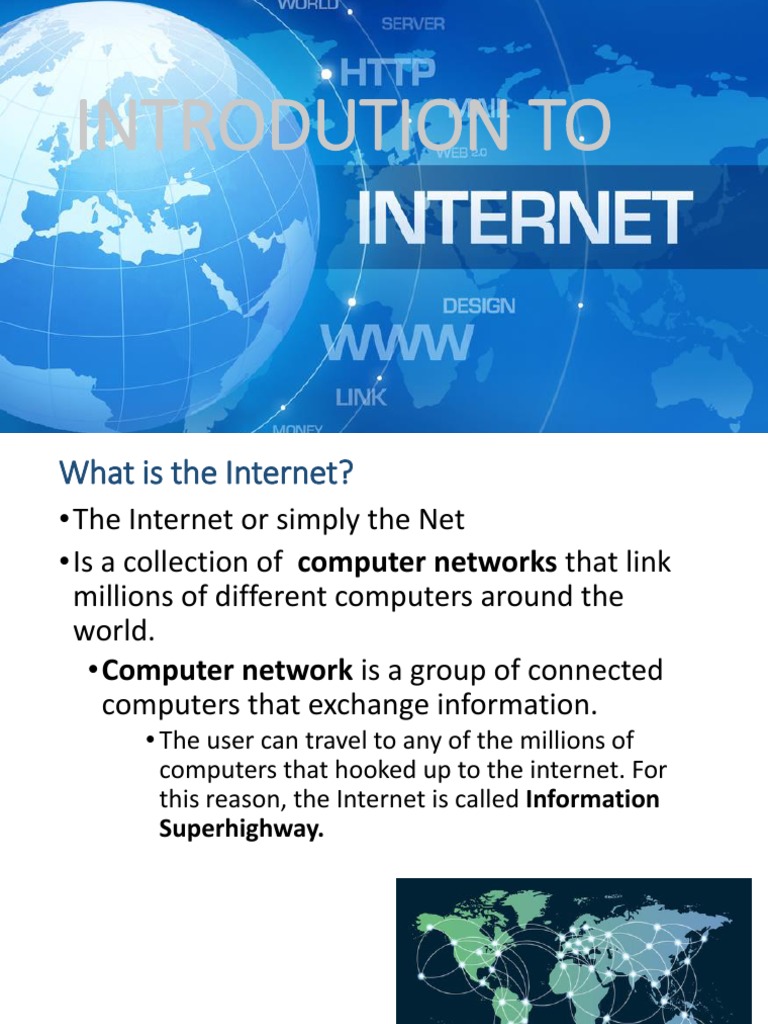 Introduction To The Internet | PDF | Web Server | Internet & Web