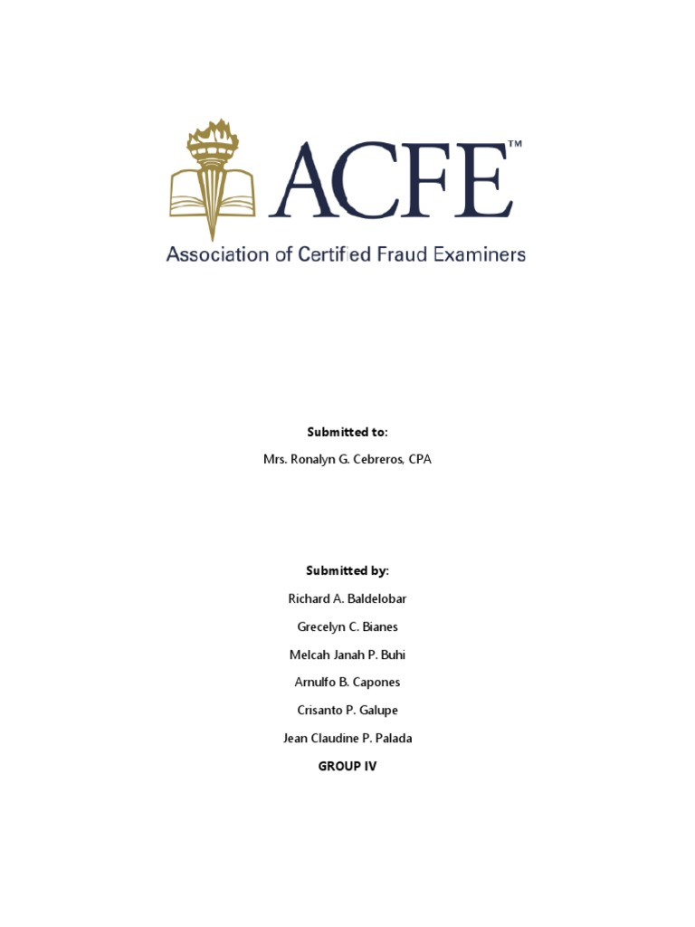 Acfe | PDF | Fraud | Expert