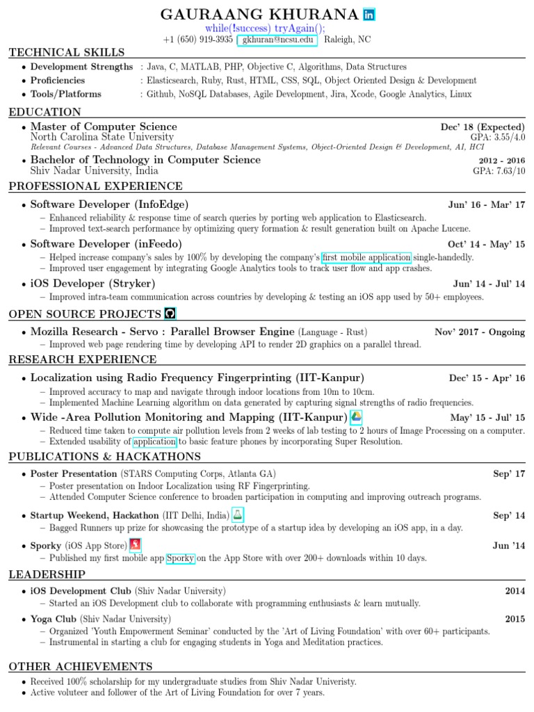 GK Resume PDF | PDF | Ios | Mobile App
