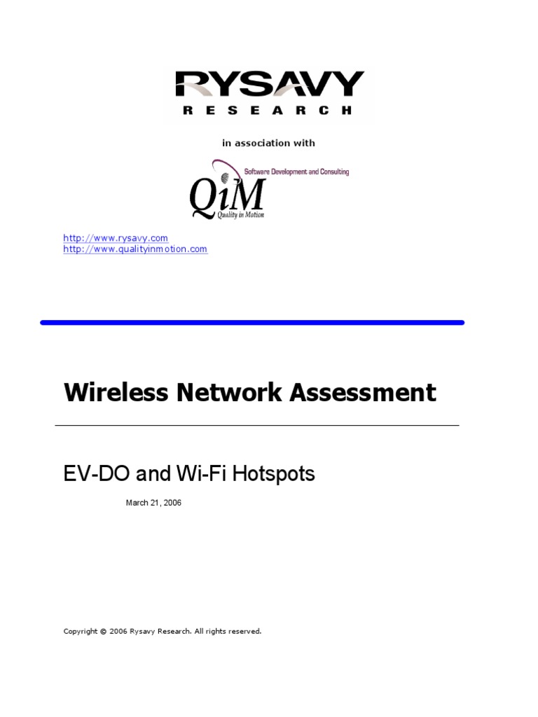 Rysavy Wireless Performance | PDF | Transmission Control Protocol ...