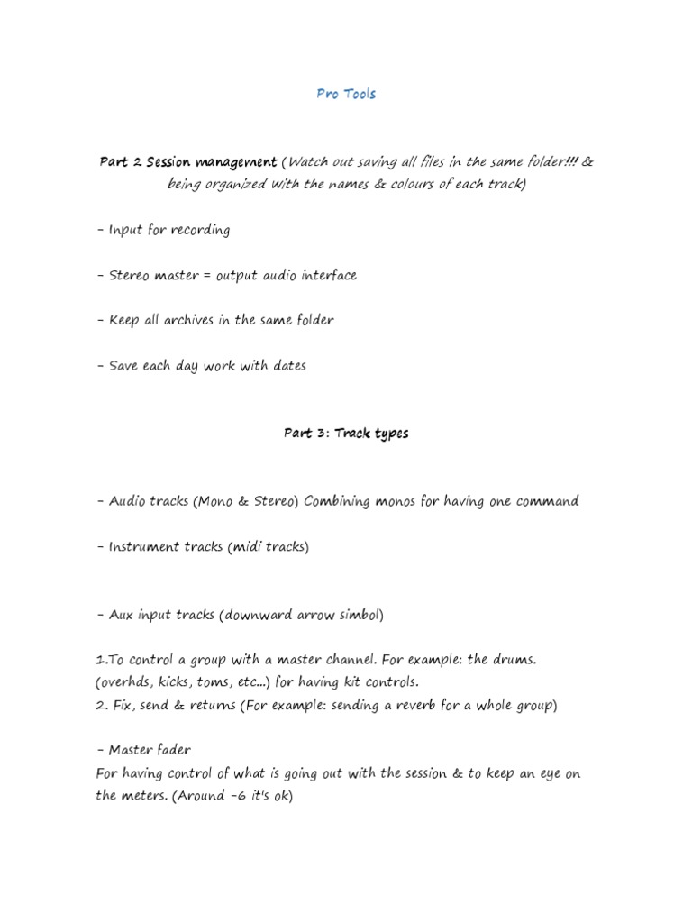 Pro Tools (Tutoriales) | PDF