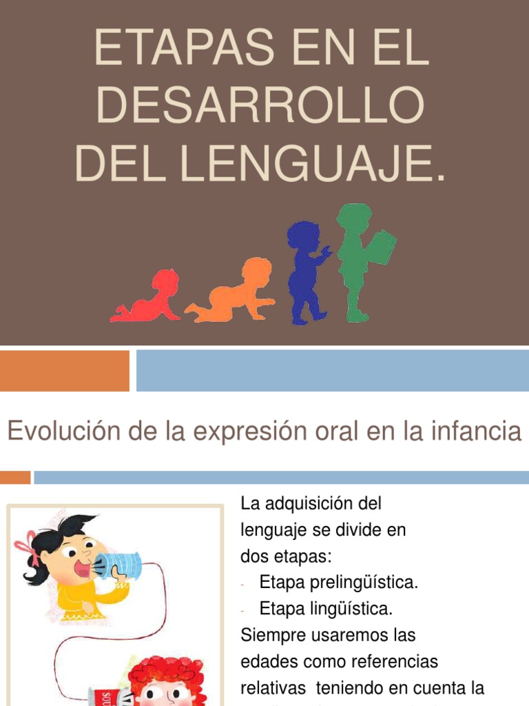 Etapas del Desarrollo del Lenguaje Infantil | PDF | Verbo | Aquisición ...