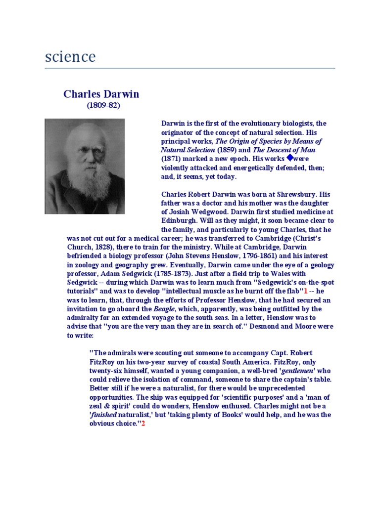 Charles Darwin | PDF | Charles Darwin | Evolution