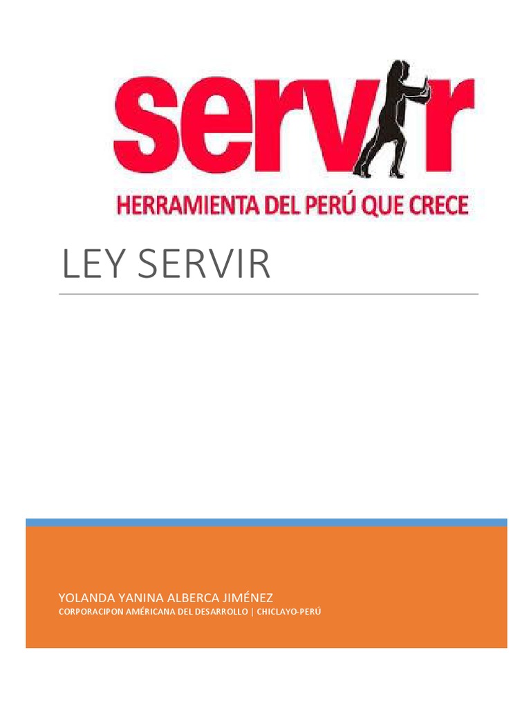 Ley SERVIR: Reforma del Servicio Civil en Perú | PDF | España ...