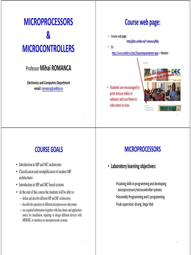 1 Introduction MP MC | PDF | Microcontroller | Microprocessor