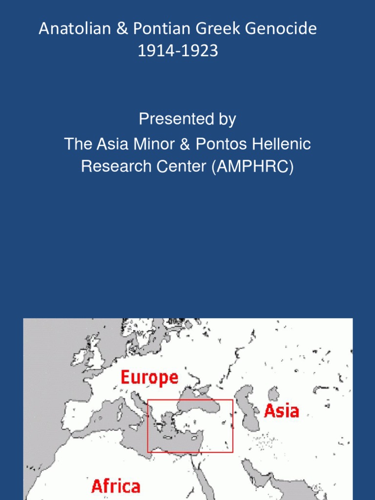 Anatolian & Pontian Greek Genocide | PDF | Ottoman Empire | Byzantine ...
