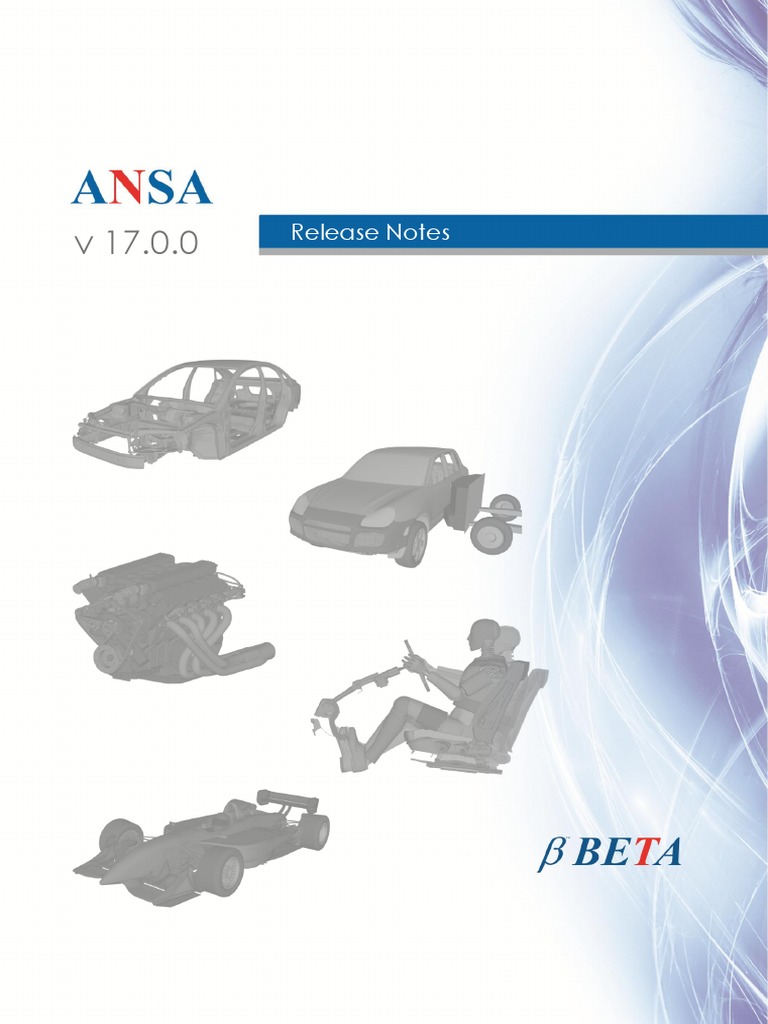 ANSA v17.0.0 Release Notes PDF | PDF | Screw | Simulation
